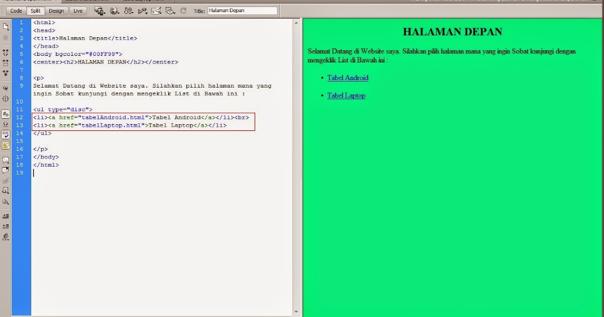 Cara Membuat Linking Halaman Menggunakan HTML di Pemrograman Web Dasar ...