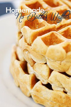 The Harris Sisters: Homemade No Butter Waffles