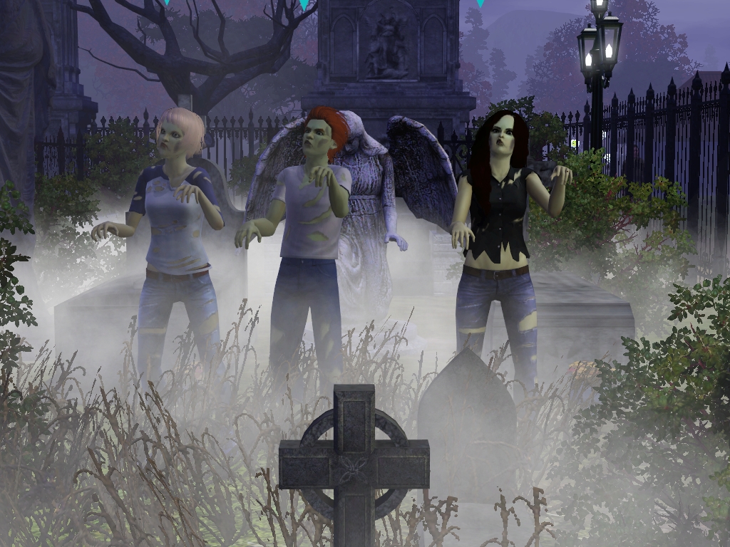 sims 3 news and more: Cemetery (Community Lot)