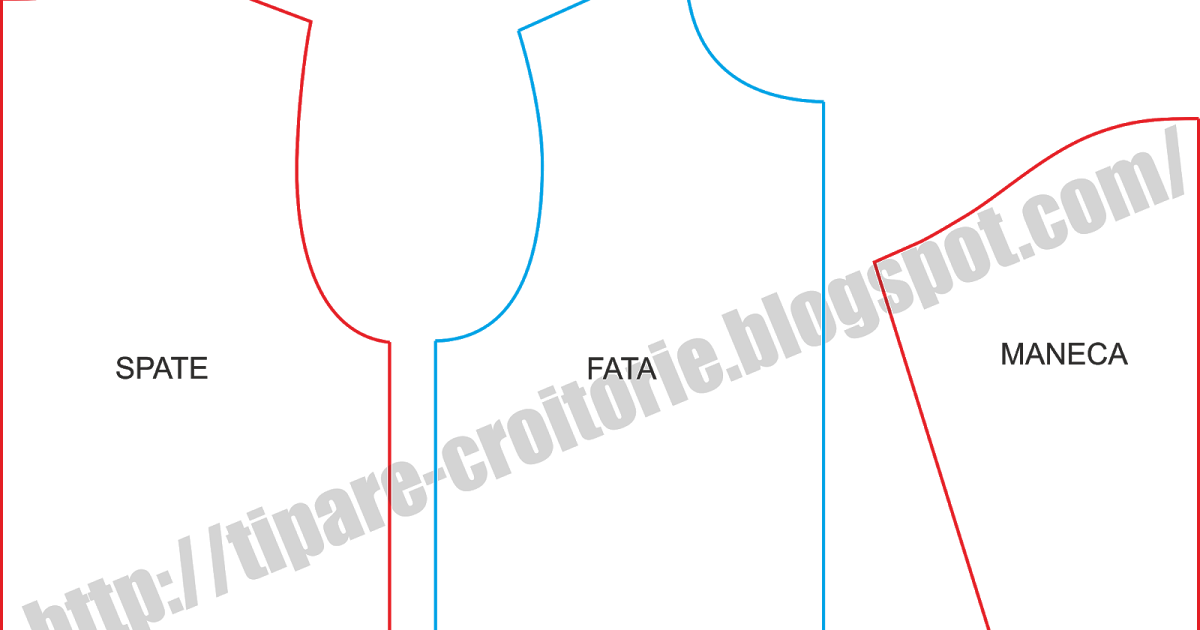 Tipare de croitorie: Tipar de baza - bluza bebelusi