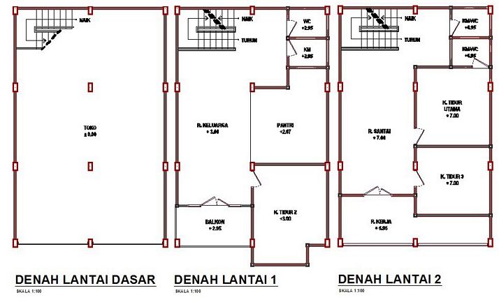 Denah Rumah Dan Toko Minimalis - Gambar Puasa