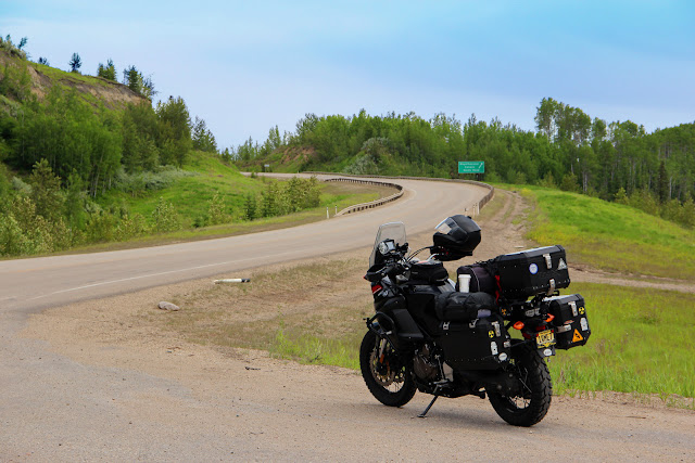 Riding the USA: Day 7 - Hinton, Alberta - Charlie Lake, British Columbia
