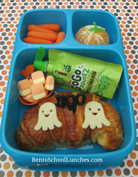 Bento School Lunches : BOO, Ghost croissant bento