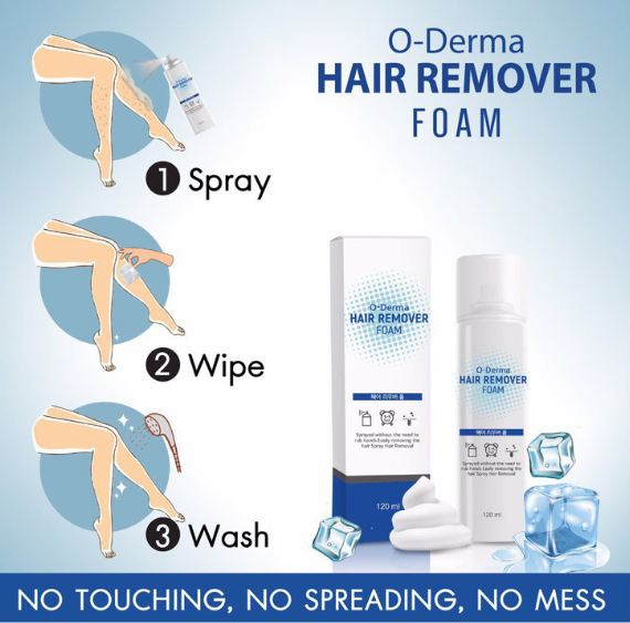 รีวิว O-Derma Hair Remover Foam ขนเยอะแล้วไง กำจัดได้ด้วย มูสกำจัดขนสูตรเย็นจากเกาหลี เพียง ฉีด ...