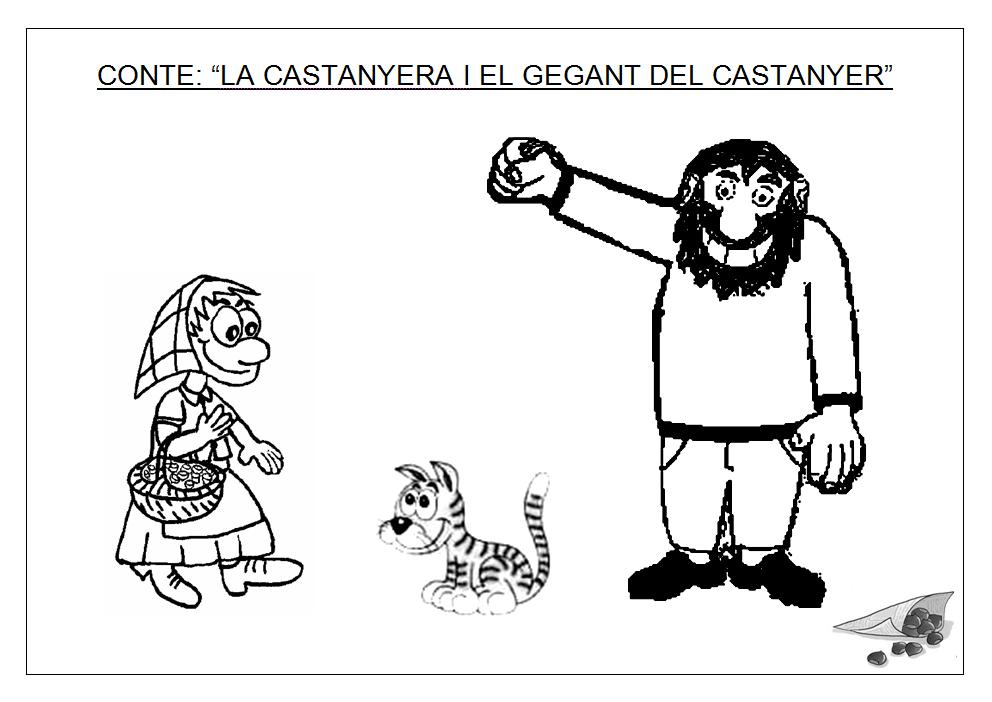 Trencaclosques: Conte: La Castanyera i el gegant del castanyer