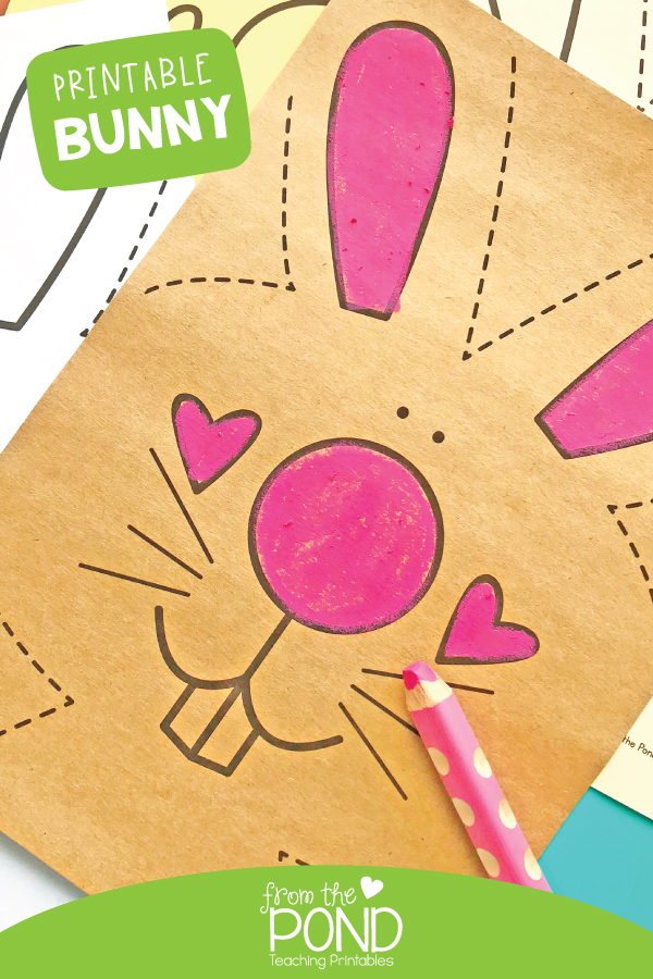 Easter Bunny Color & Cut | From the Pond