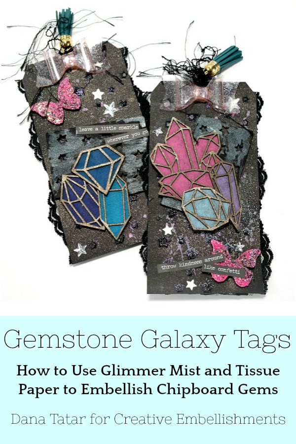 Gemstone Galaxy Tag Set - Creative Embellishments