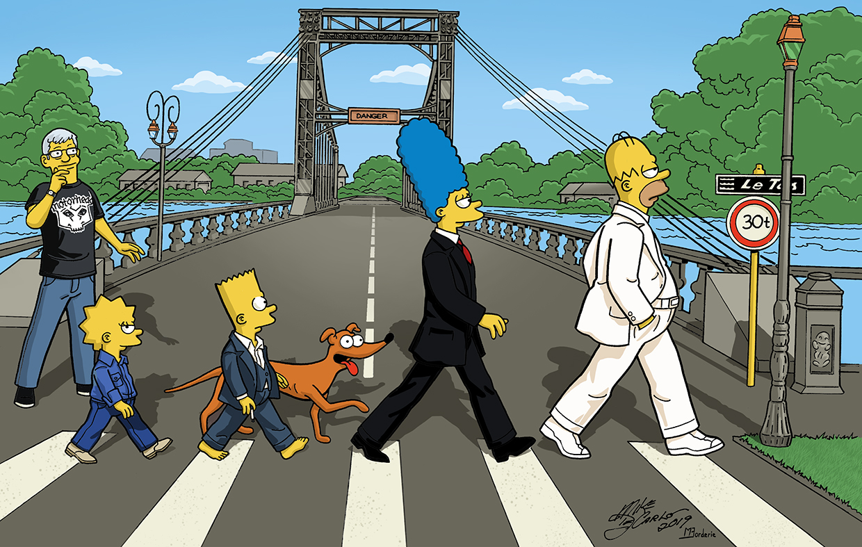 MICHEL BORDERIE: Simpsons Abbey-Road - Villemur sur Tarn