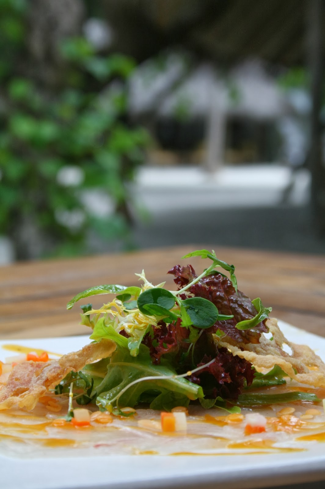 Country Gourmet Traveler: Reef Fish Carpaccio with Madras Curry infused oil