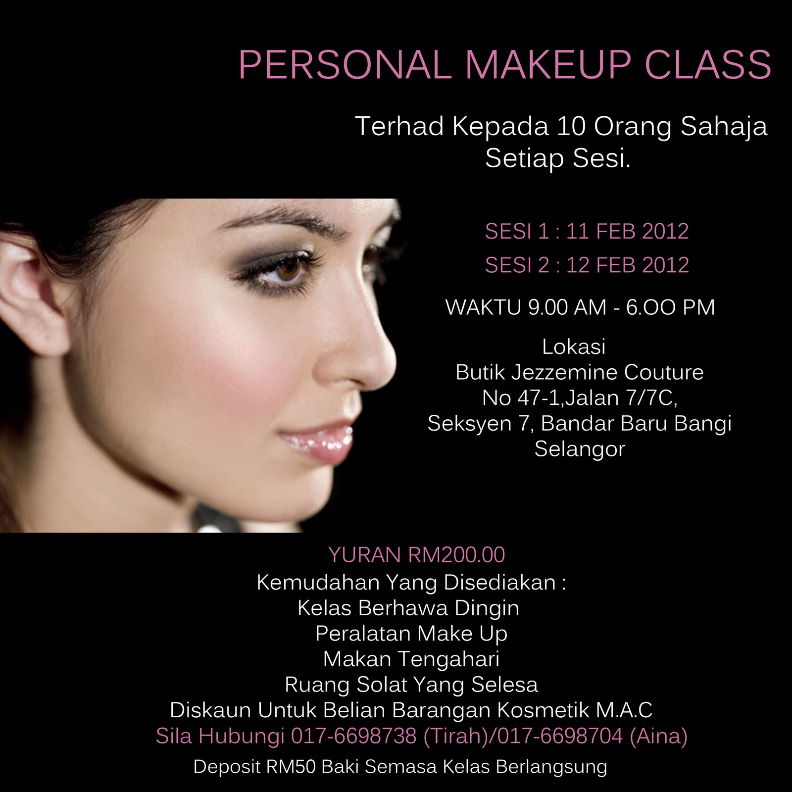 Jezzemine Couture: Personal MakeUp Class