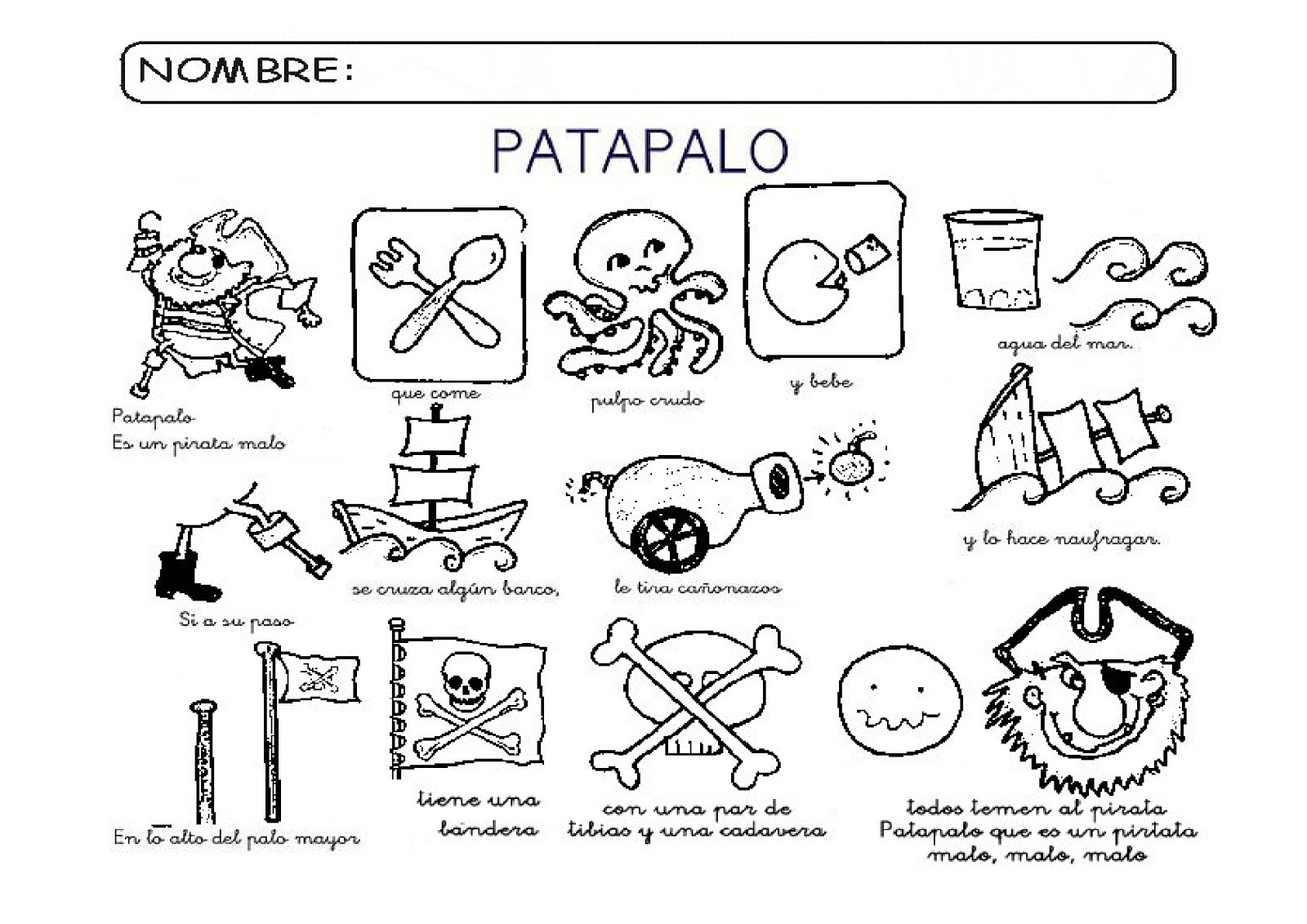 RECURSOS Y ACTIVIDADES PARA EDUCACIÓN INFANTIL: LOS PIRATAS