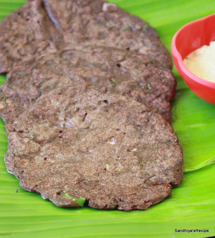 Sandhiya's Cookbook: Ragi Roti | Kezhvaragu Adai | Finger millet Roti