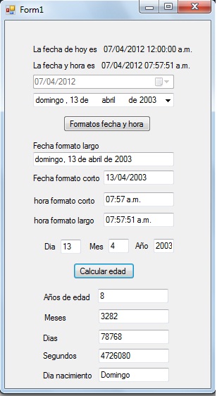 dateTimePicker en VB - PROGRAMACION