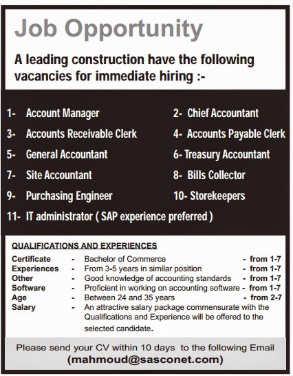 JOB @ QATAR: Qatar job oppertunities latest job vacancies office jobs