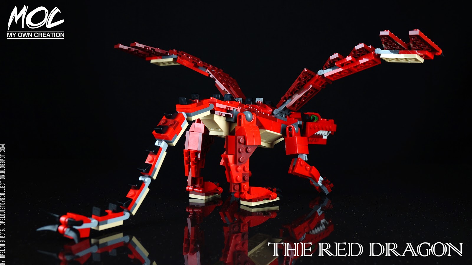 Opelouis's Toys Collection: (LEGO MOC) THE RED DRAGON. (from creator 31032)