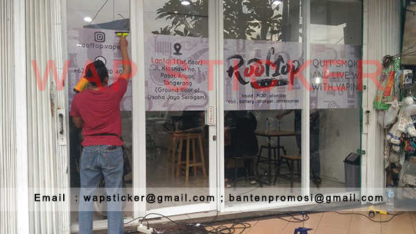 Cetak Print Sticker Oneway