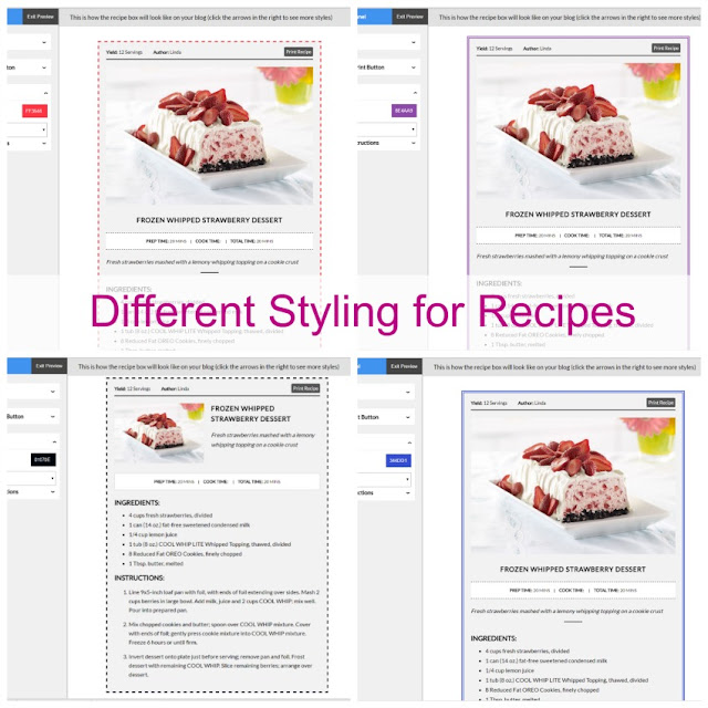Finally! A Printable Recipe For Blogger | Life and Linda