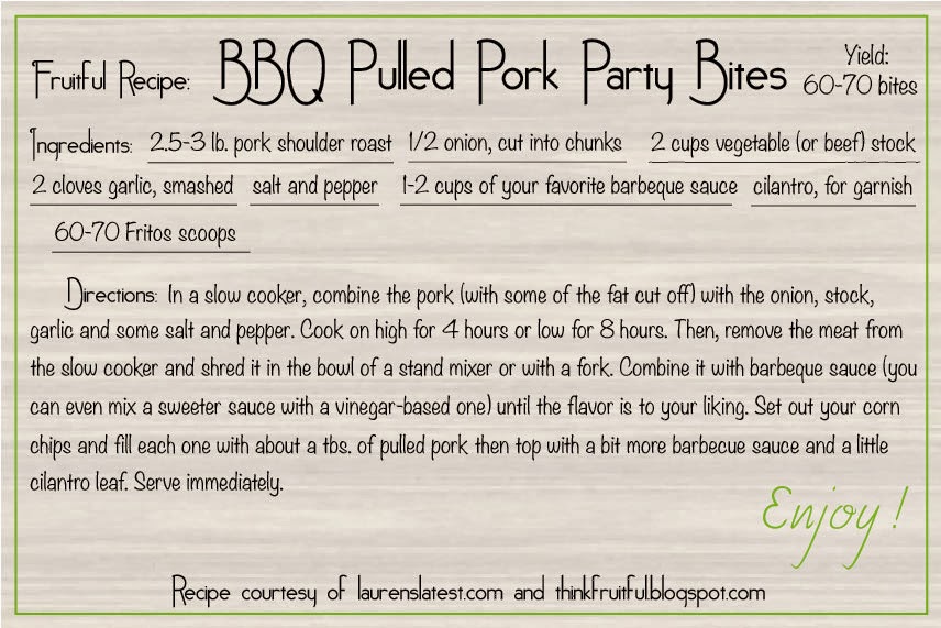Fruitful: Recipe Cards and Series