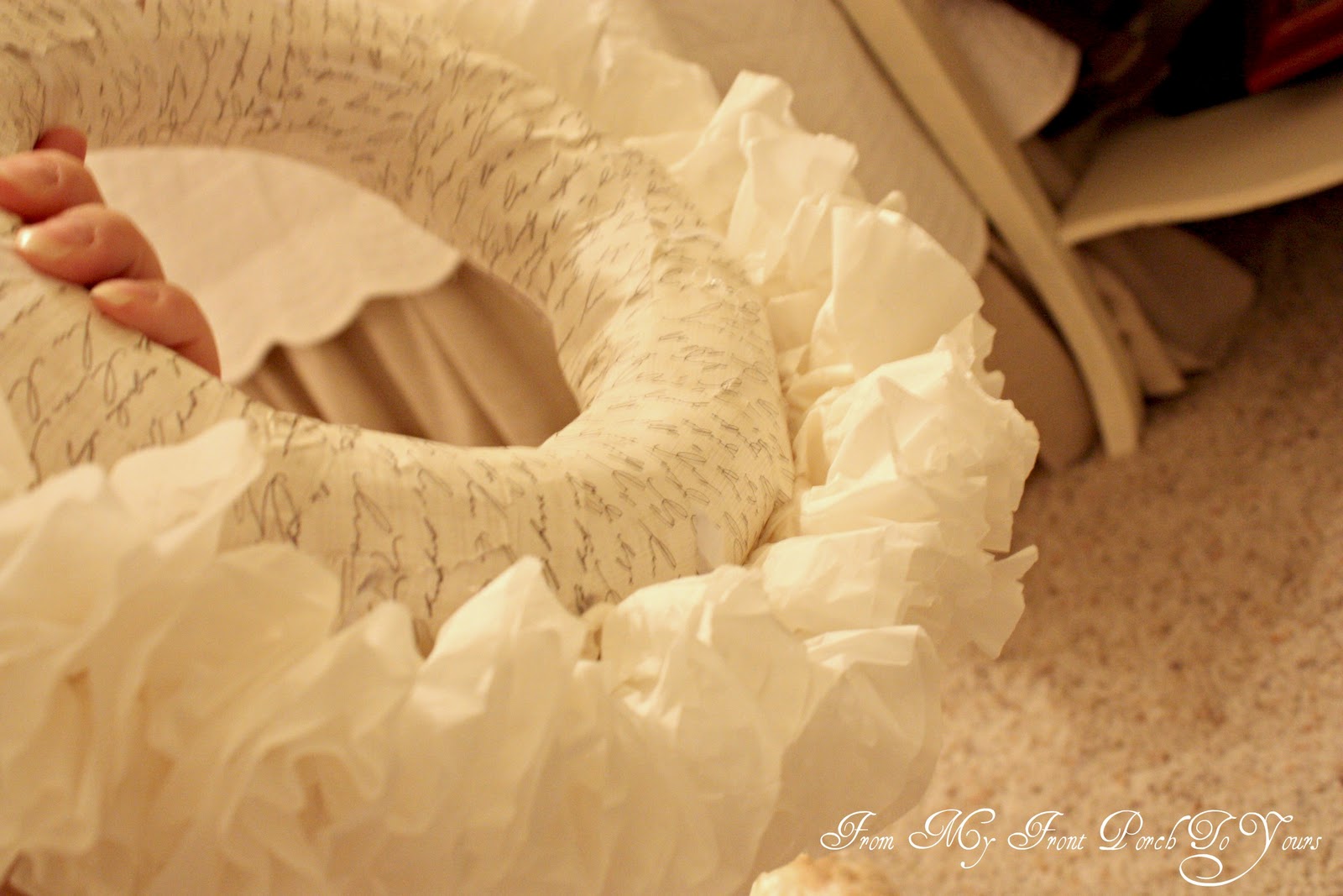 From My Front Porch To Yours: Coffee Filter Wreath Tutorial