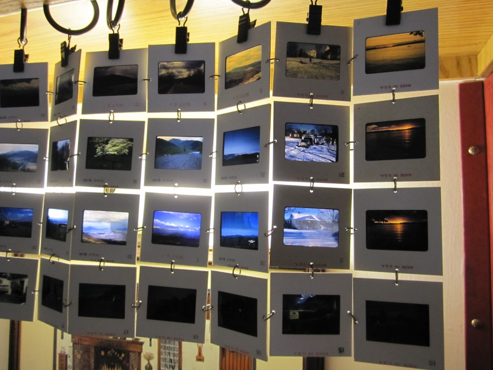 Projects: Kodachrome slide curtain