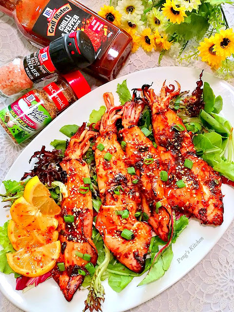 Peng's Kitchen: Chilli & Pepper Grilled Squid