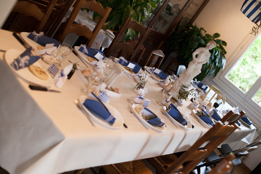 Ma déco passe à table...: Repas grec