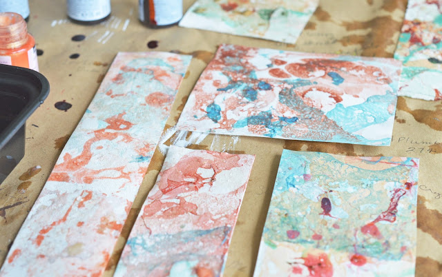 Hastypearl: Marbleizing on Paper Step By Step Hastypearl