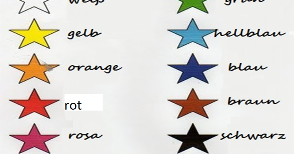 Almanca Kelime Listesi - DIE FARBEN-RENKLER
