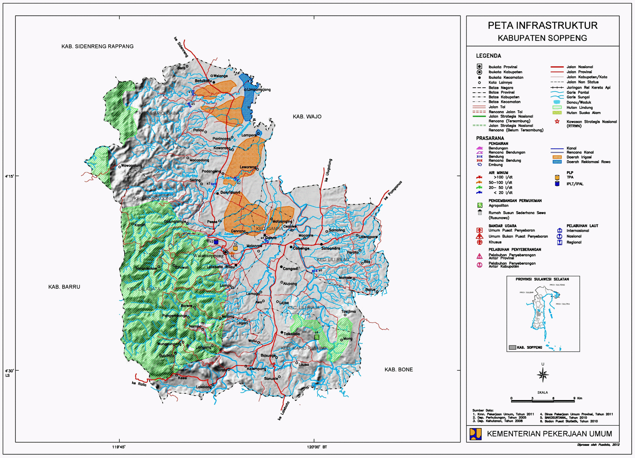 Peta Kota: Peta Kabupaten Soppeng