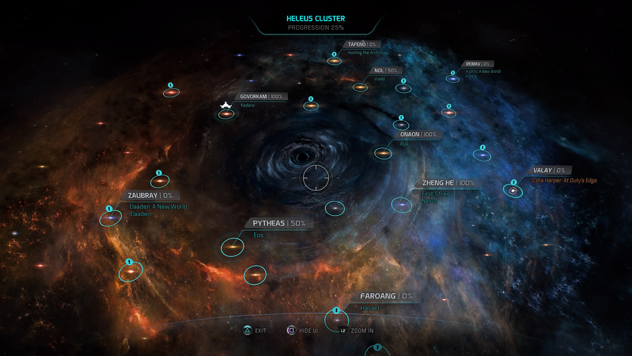 The Best Games Ever: Mass Effect: Andromeda Galaxy Map