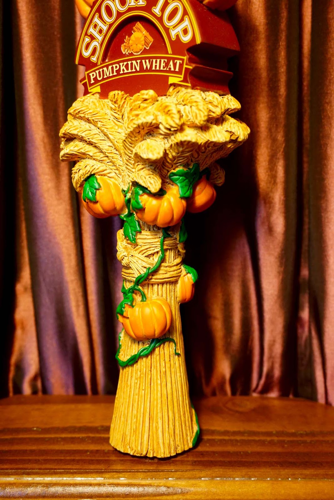 Tap Handle #596: Anheuser-Busch - Shock Top Pumpkin Wheat