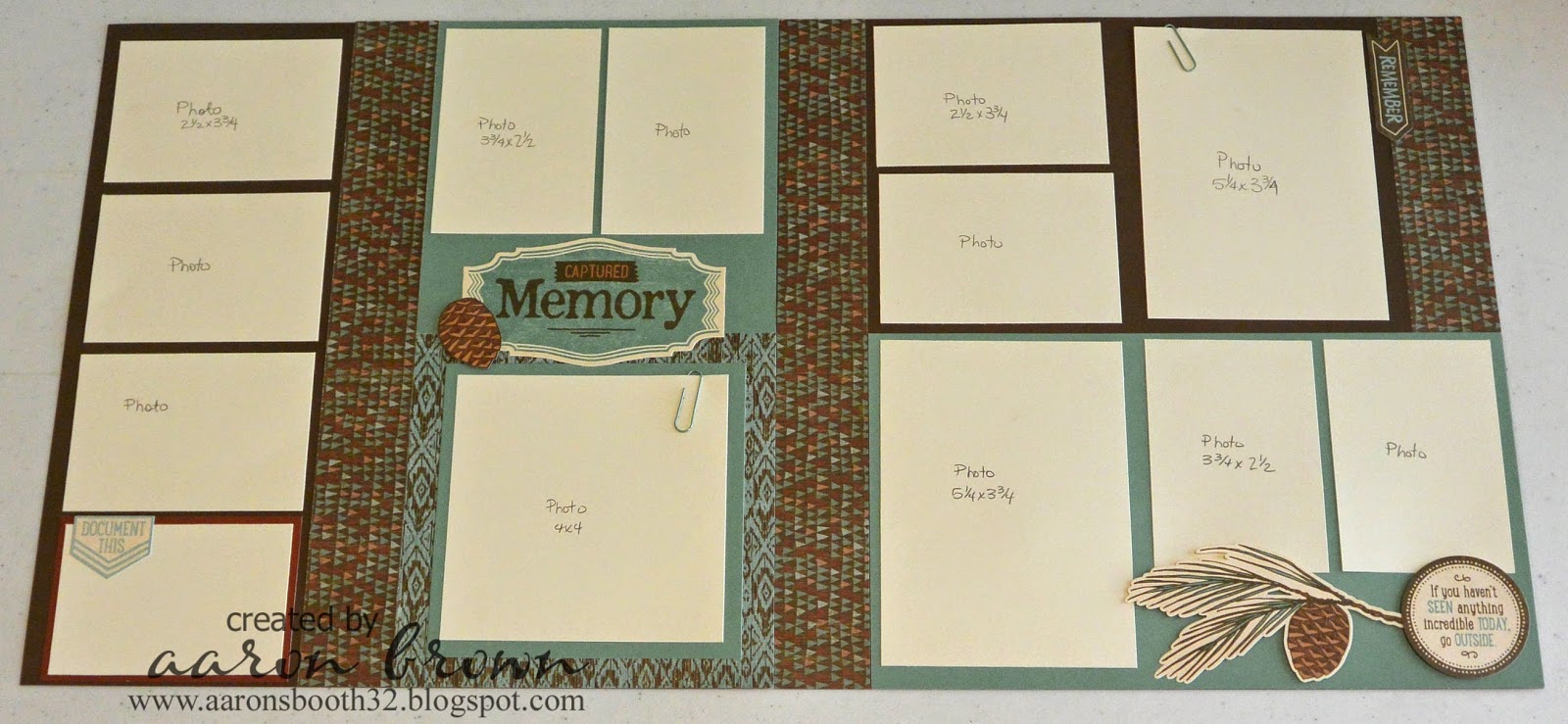 Booth #32: Memories Layout