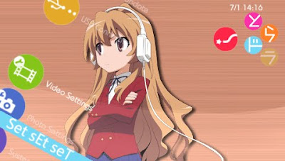 Free PSP Themes Wallpaper: toradora Dynamic Theme 620TN CTF by lionyan