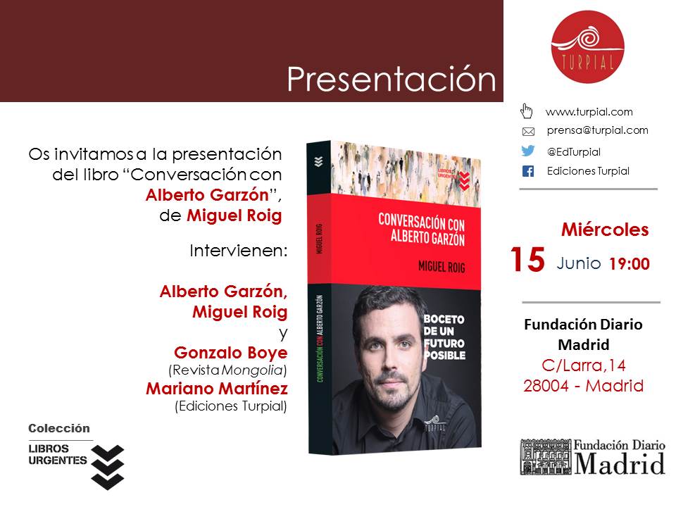 LA ESPINA ROJA: PRESENTACIÓN EN MADRID DEL NUEVO LIBRO "CONVERSACIÓN ...
