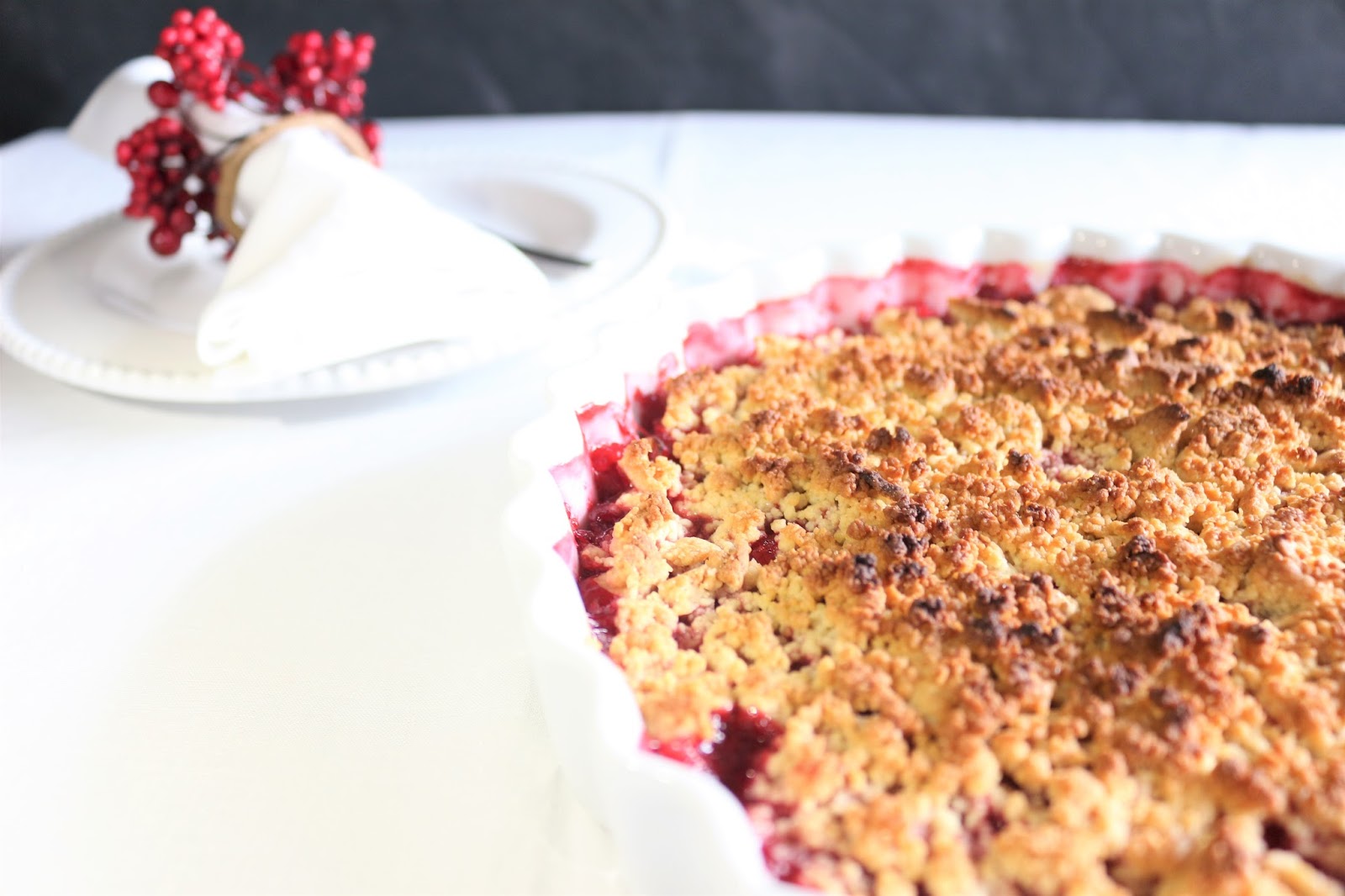 Blog Sweet Lime: CRUMBLE DE MAÇÃ E FRAMBOESAS