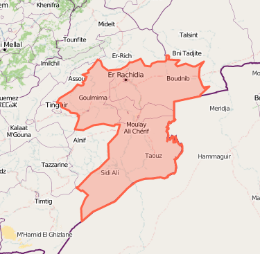Province d'Errachidia - Maroc Maps