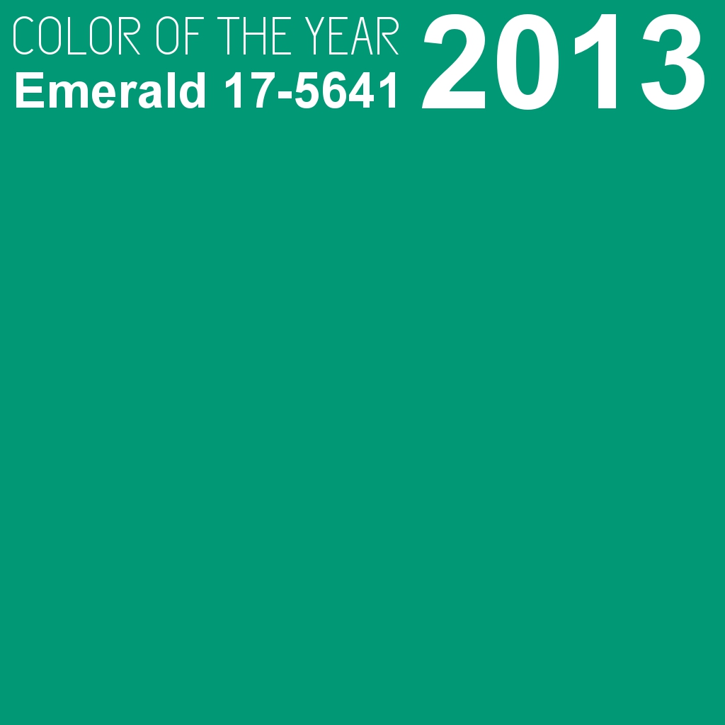 INSPIRATION BOOK: Sourcing - Color Of The Year by PANTONE® is Emerald