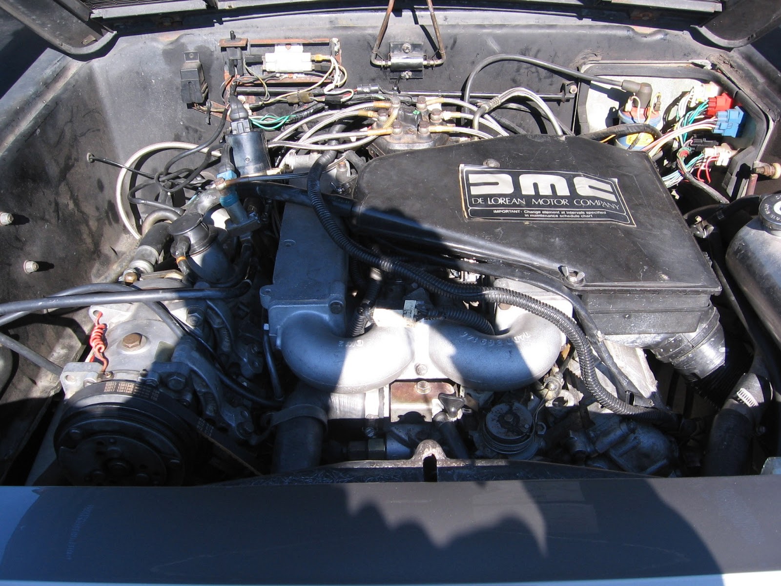 The Automobile and American Life: A DMC Delorean at the Friday night ...