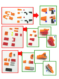 Alanyuppie's LEGO Transformers: LEGO Predaking Instruction Part 3 - Rampage