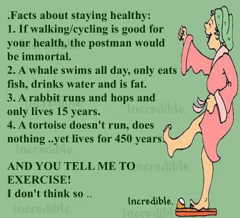 ordinary words: 3 Reasons NOT to Exercise