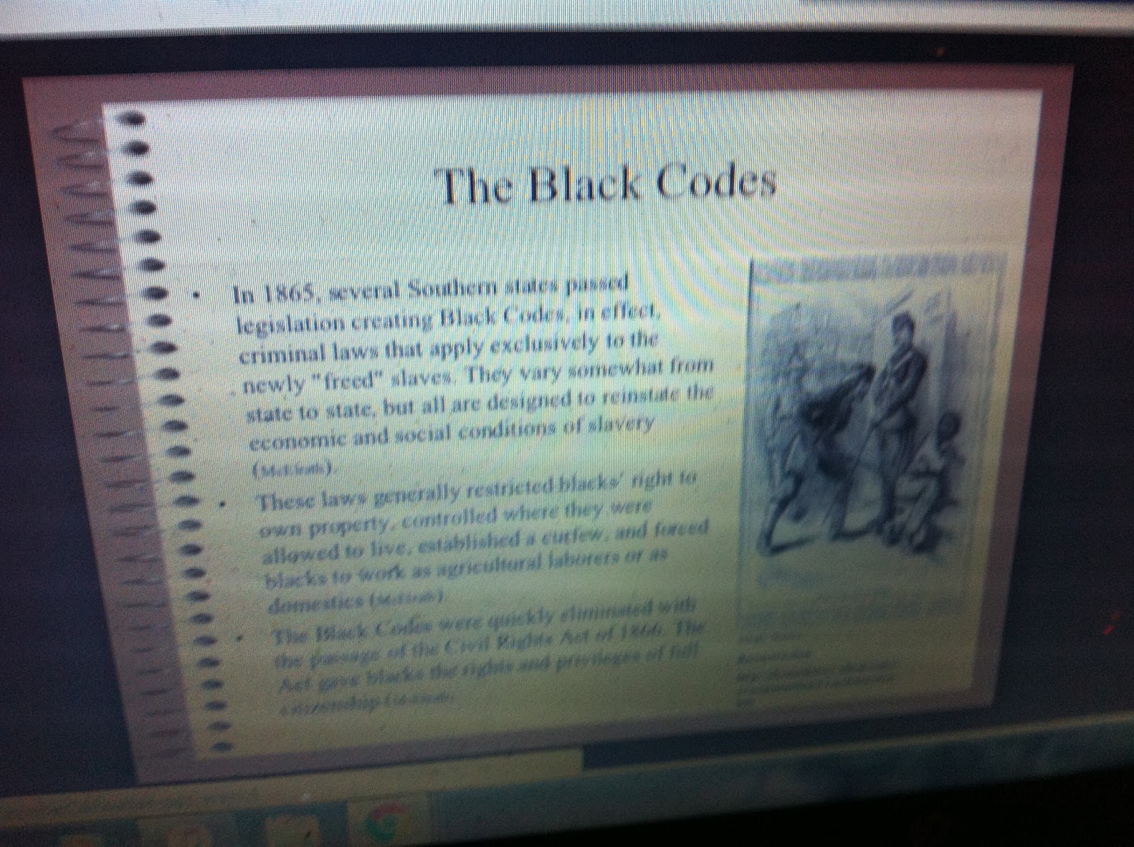 THE BLACK SOCIAL HISTORY:: BLACK SOCIAL HISTORY - BLACK CODES - UNITED ...
