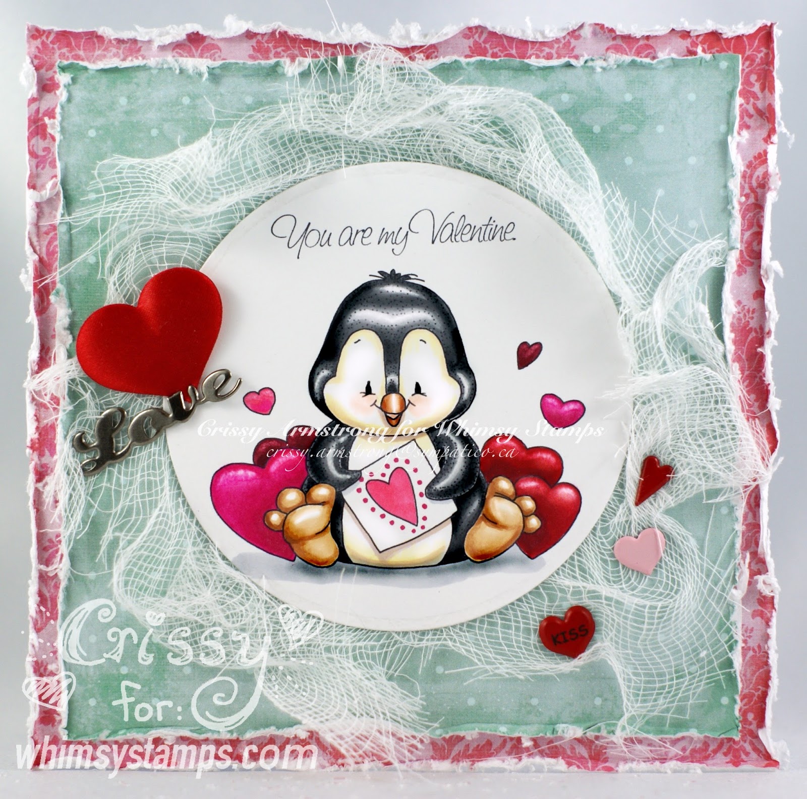 Crissy's Art & Heart: Penguin Valentine