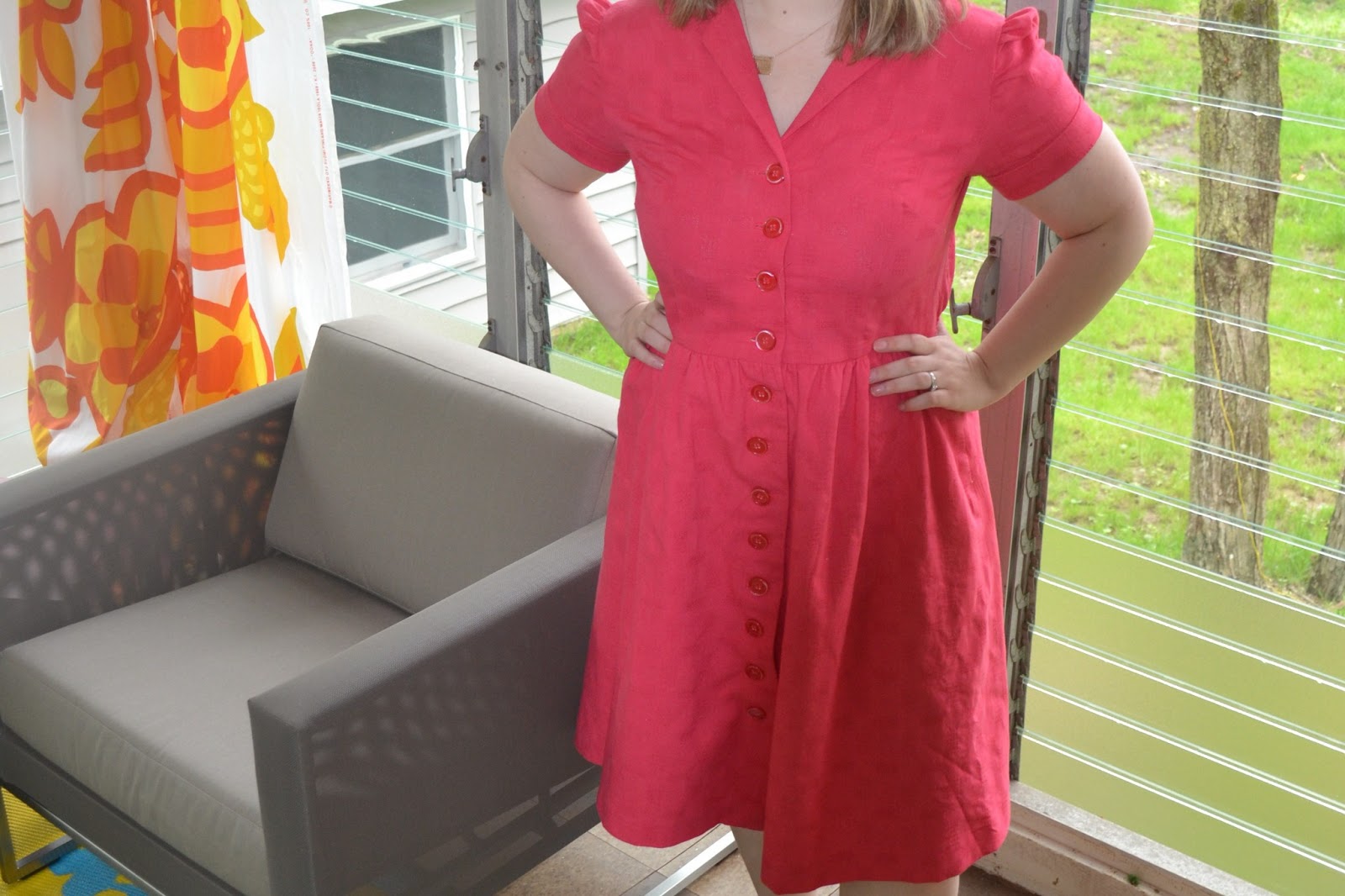 Erika Made It: Linen Gertie Shirtdress