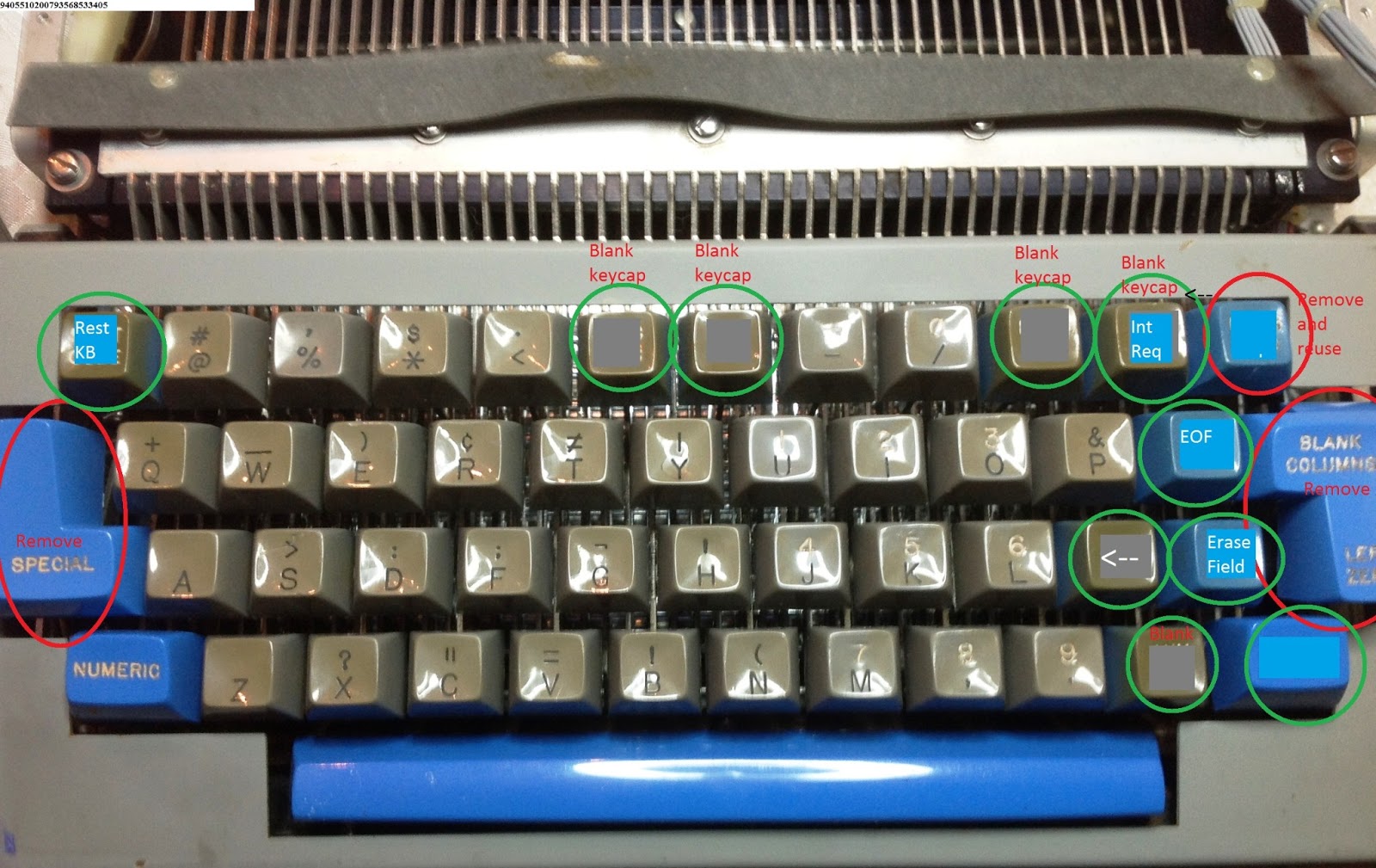 IBM 1130 Project: Interfacing the keyboard mechanism