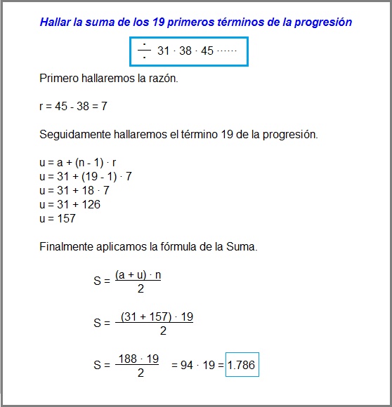 Mi rincón de las matemáticas: Progresiones aritméticas.