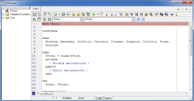 Object Editor Delphi - Tutorial Belajar Pemrograman
