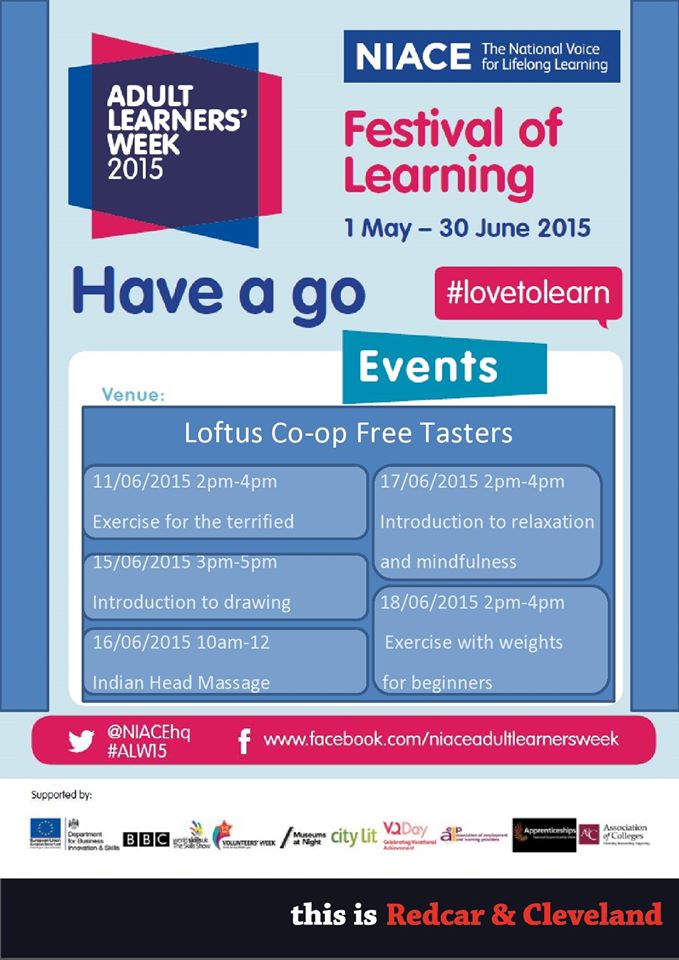 Redcar, North Yorkshire, UK.: Festival of Learning - Free taster ...