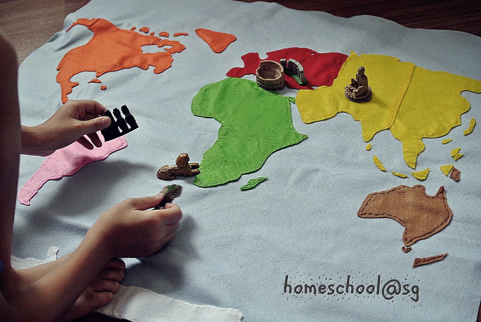 Homeschool@sg: DIY continent map