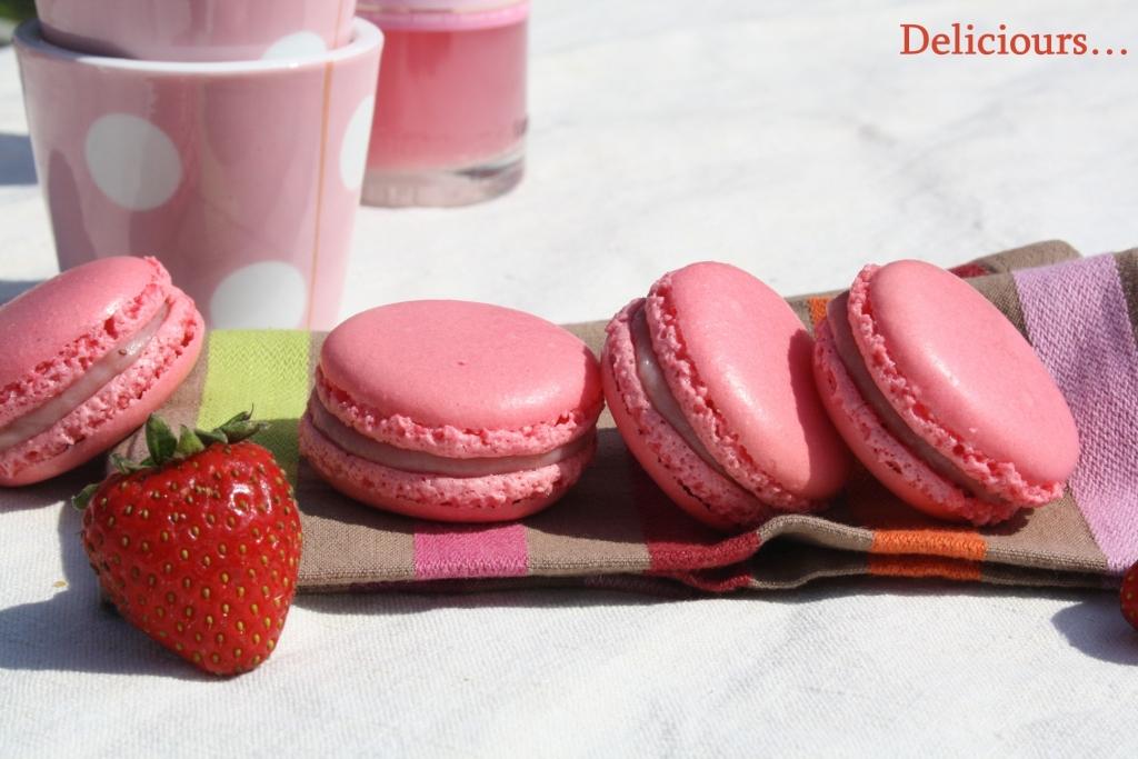 Deliciours...: Macarons à la fraise