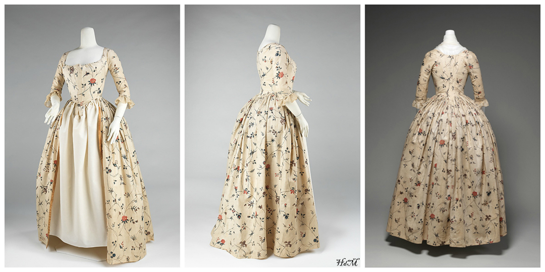 .História da Moda.: Robe a L'Anglaise, Parte 2: Referências e Finalização